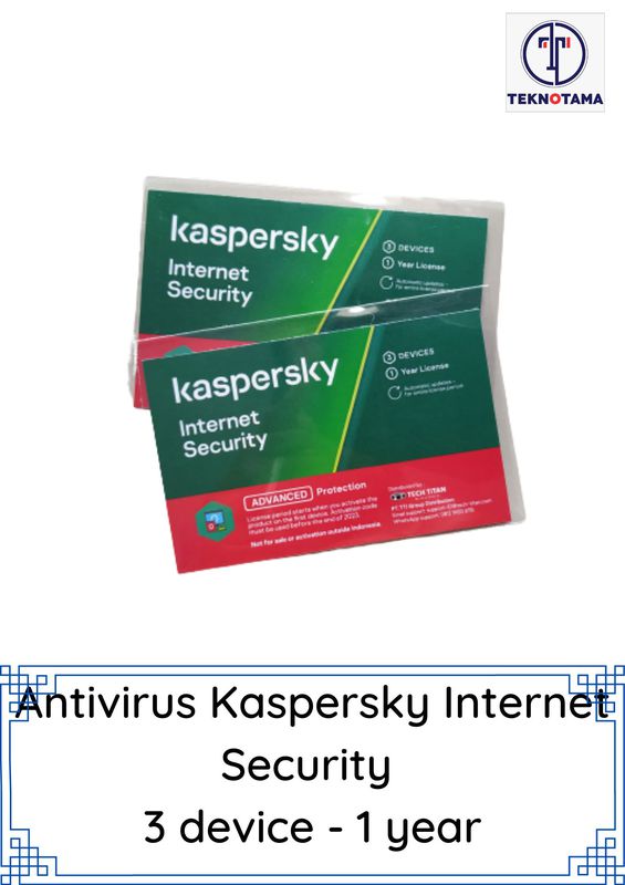 Antivirus - Kaspersky Internet Security 3 Device - 1 Year