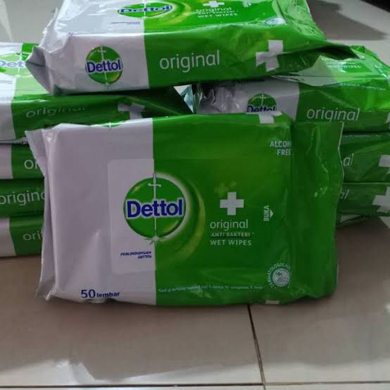 DETTOL WET TISSUE ANTISEPTIC 50'S