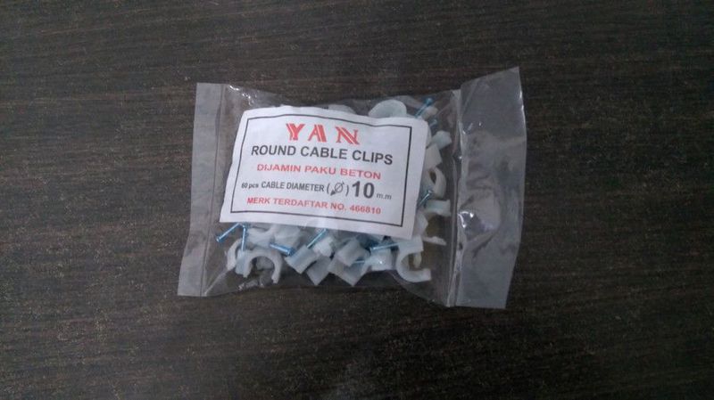 Klem Kabel No.10 mm Round Cable Clips
