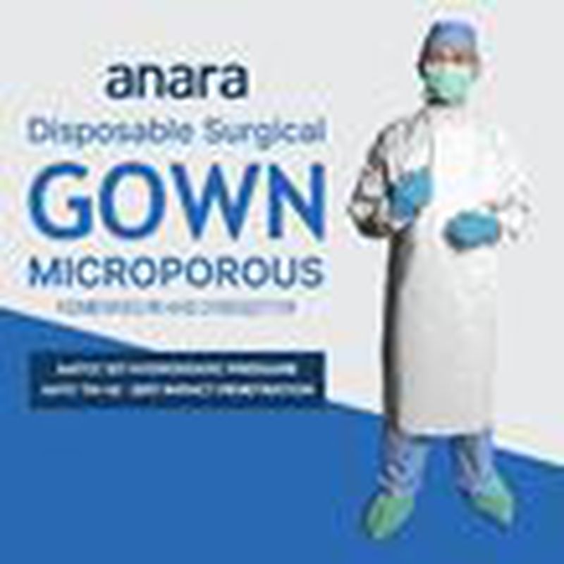 Anara Disposable Surgical Gown Microporous
