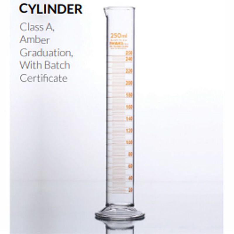 Measuring Cylinder Class A Amber Graduation 100 ml