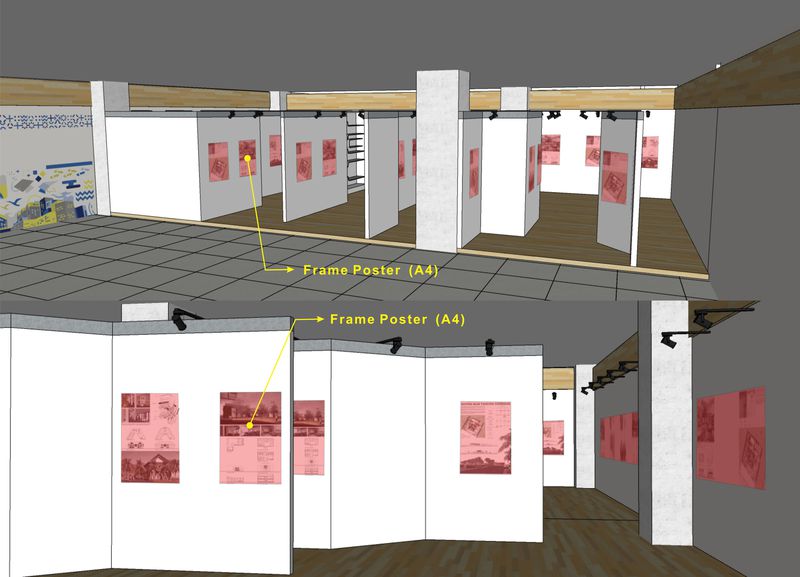 frame poster ukuran A2 Potrait