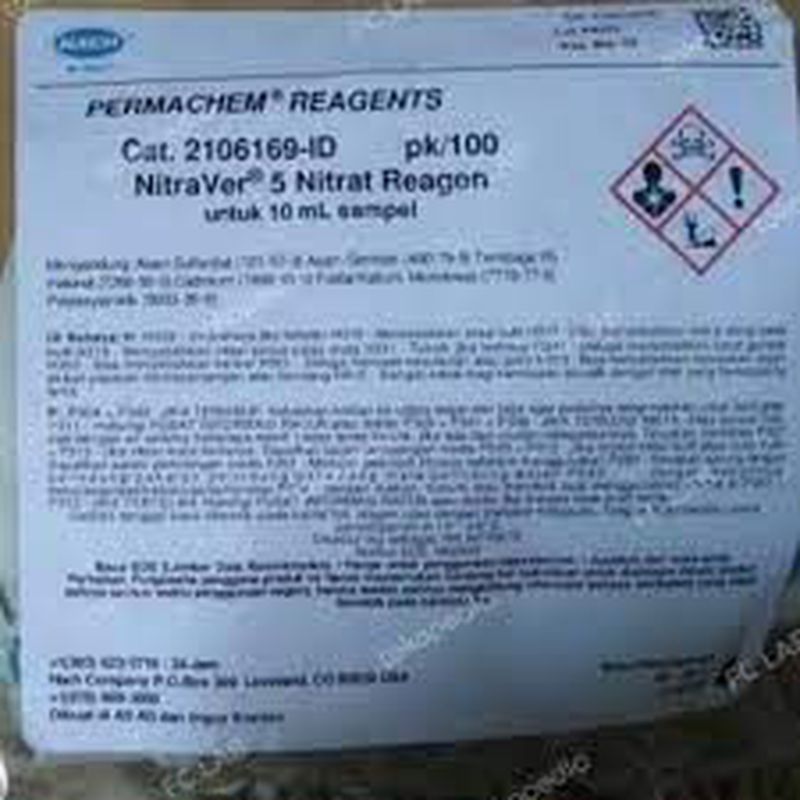 NitraVer 5 Nitrate Reagent Powder Pillows, 10 mL, pk/100 2106169