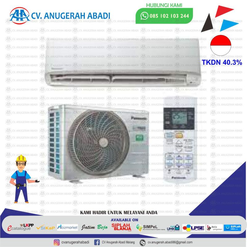 PAKET AC 1 PK PANASONIC + PEMASANGAN (TKDN 40.3%)