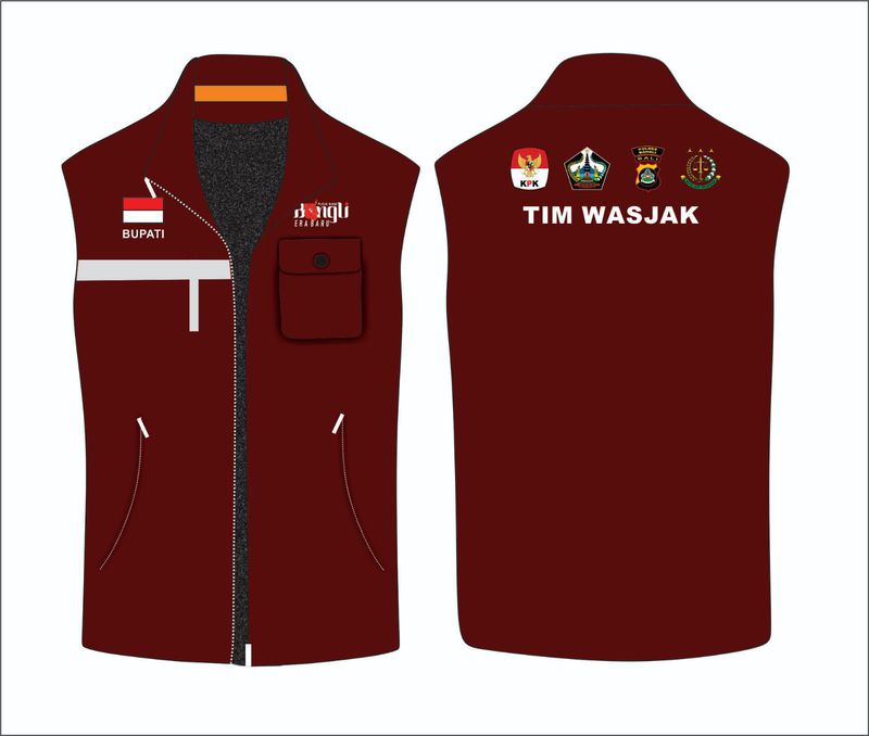 Rompi Maroon Bordir - L