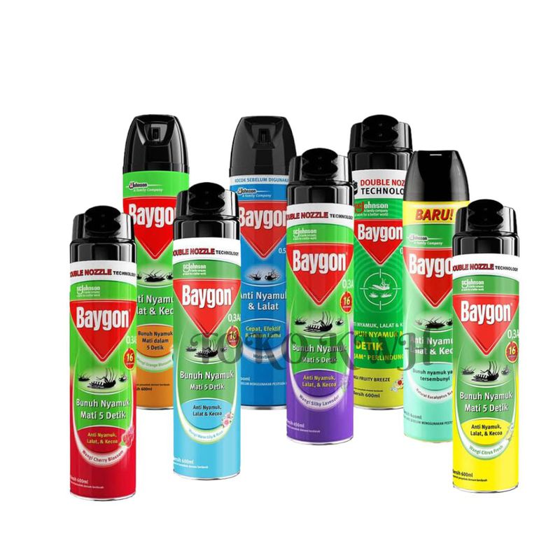 BAYGON Obat Nyamuk & Serangga Aerosol 500ml