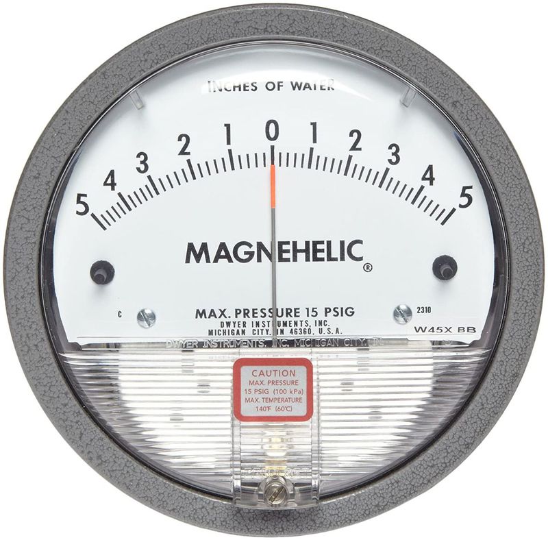 TEMPERATURE GAUGE / THERMOMETER WIKA A52, 6 INCH - 0 to 120DegC