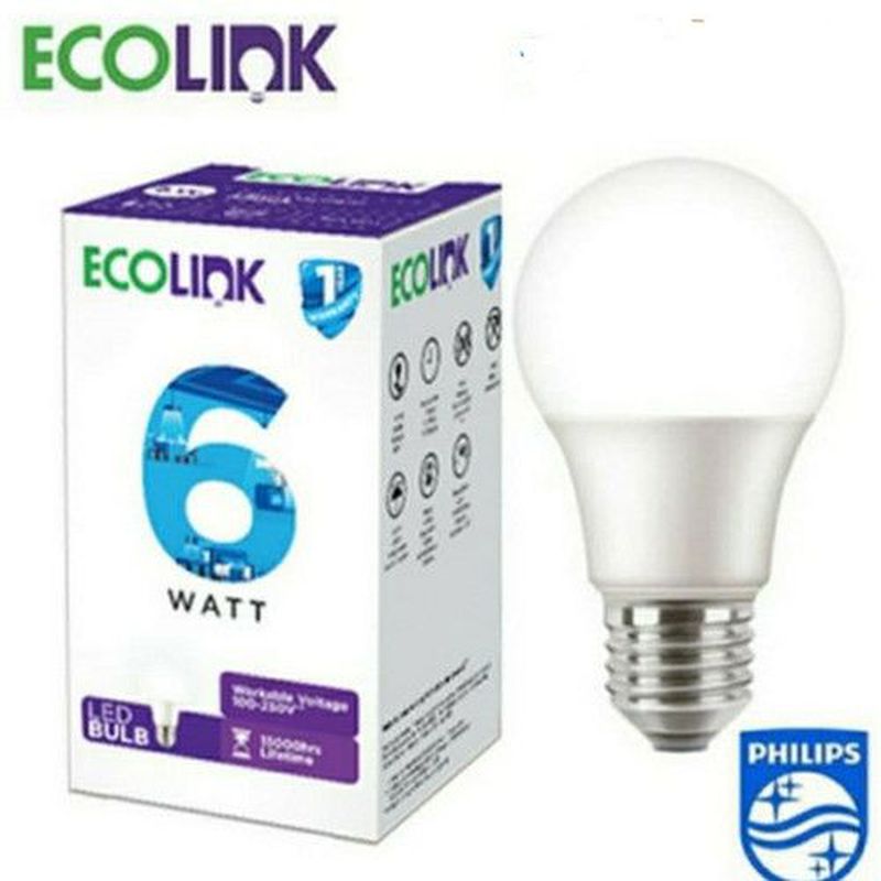 Lampu Bohlam LED 6W Ecolink