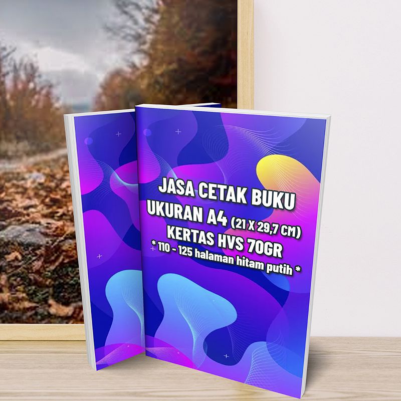 Jasa Cetak Buku A4 HVS 70gr (Custom F)