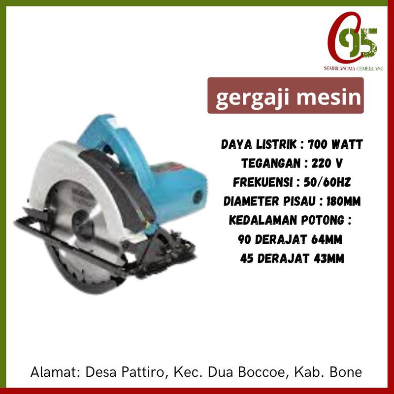 GERGAJI MESIN KAYU LISTRIK