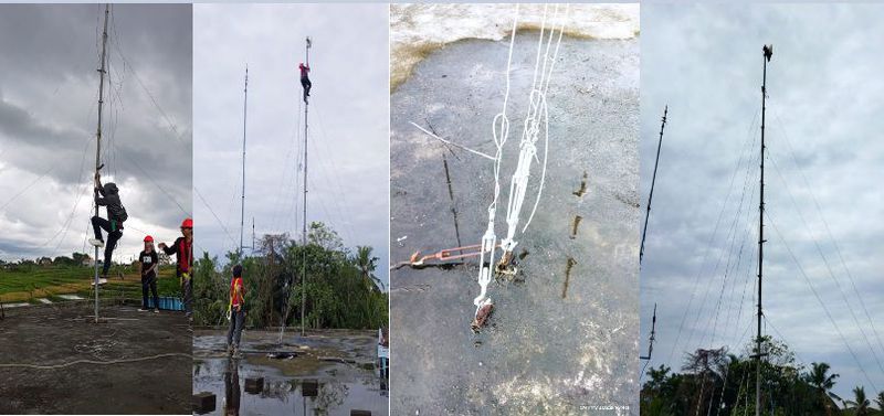Perbaikan Tiang Tower Internet
