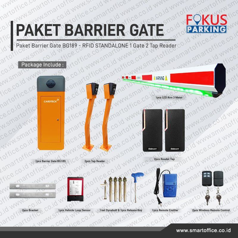 PAKET BARRIER GATE KOMPLIT PALANG dan instalasinya