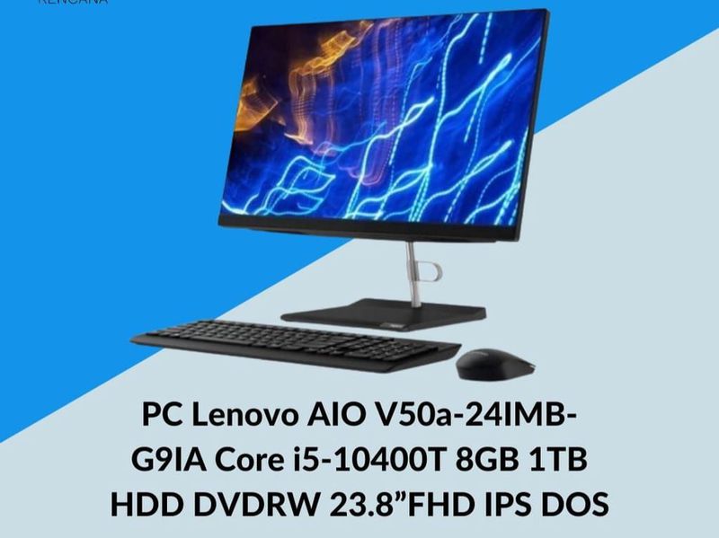 PC lenovo AI0 V50a-24IMB-G9IA Core i5-10400T GB 1TB HDD DVDRW 23.8 ...
