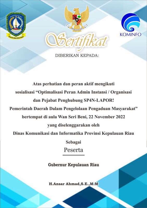 Cetak Sertifikat dan Design bahan Golssy