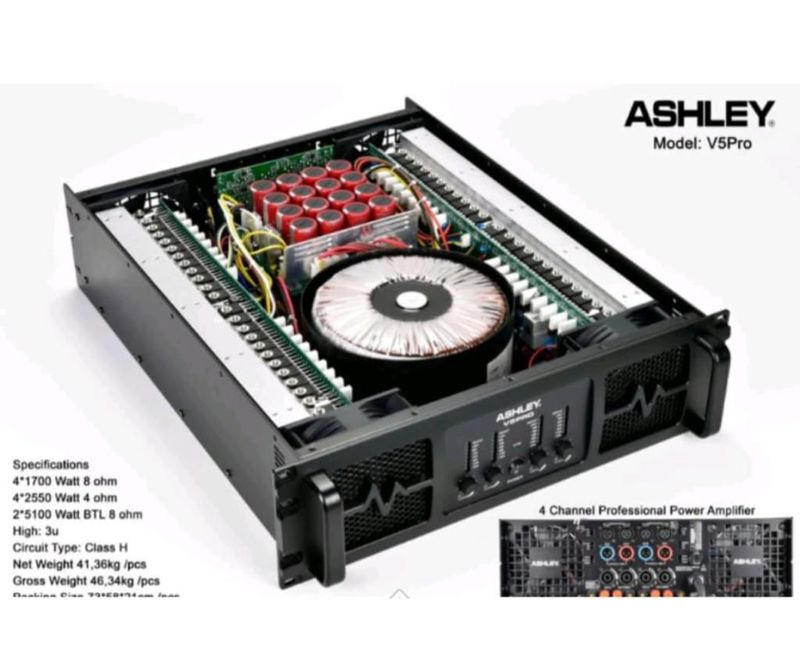 Power 4 channel Merk Ashley V5Pro