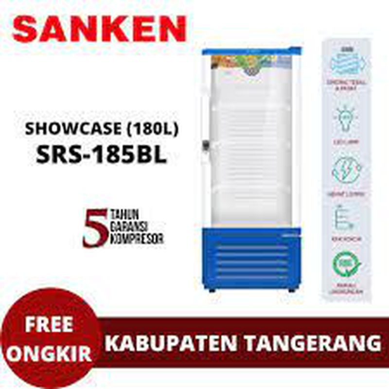 SANKEN SHOWCASE 3 RAK 180 LTR SRS-185BL / SRS 185BL