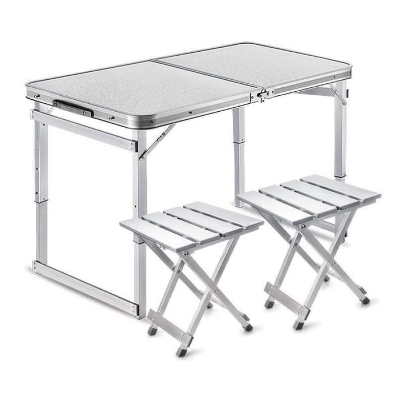 MEJA LIPAT PORTABLE + 4 KURSI
