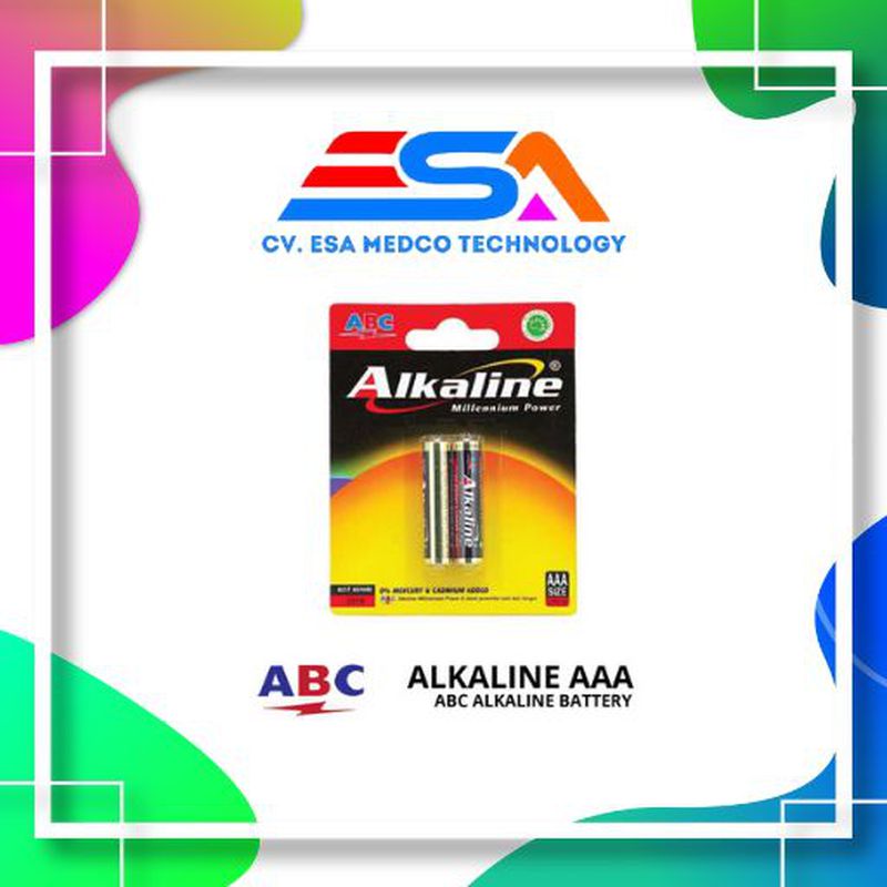Baterai ABC Alkaline AAA LR03 isi 2