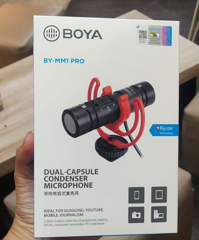 Mic Shutgun VideoMic Boya By-Mm1 Pro Mikrofon Camera