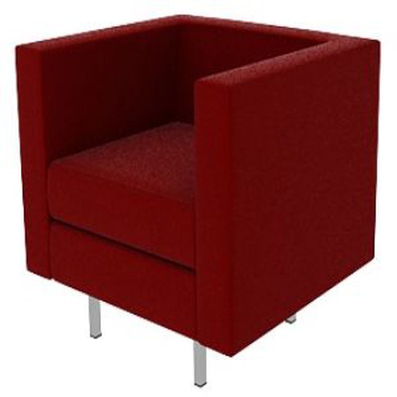 INDOVICKERS SOFA 1 SEATER FABRIC CUBE SF01
