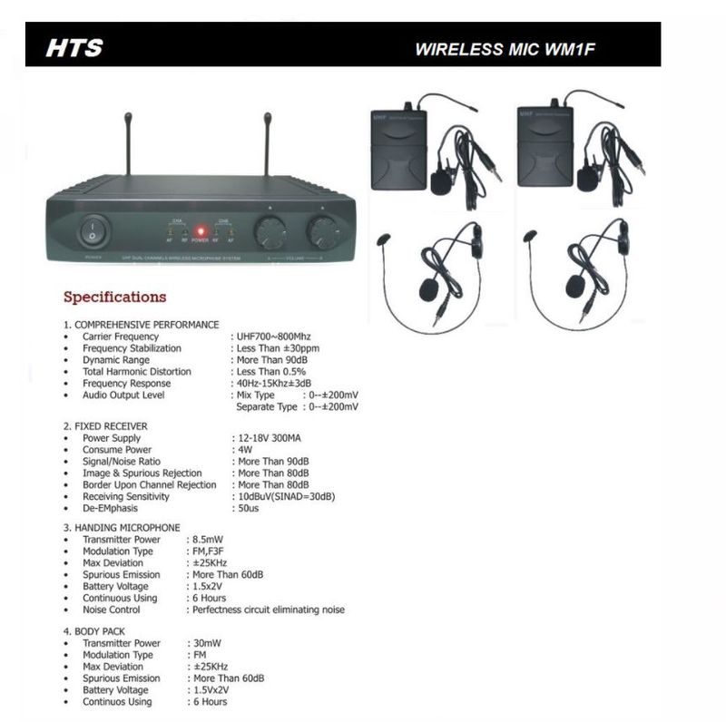 Mic Clip on Wireless HTS WM1f