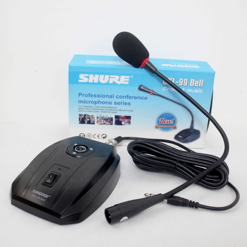 Mic Conference kabel shure DXL-99 - mic meja bell.