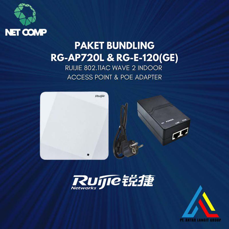 RUIJIE RG-AP720L & RG-E-120GE INDOOR ACCESS POINT & POE ADAPTER