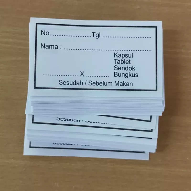 Sticker Etiket Obat