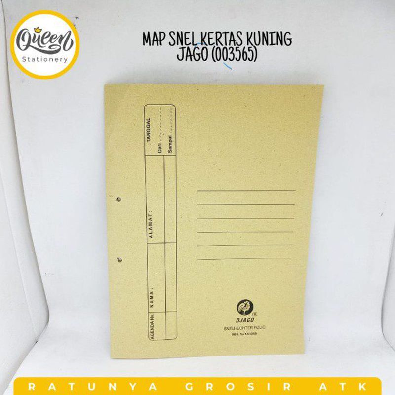 Map kertas folio jepit