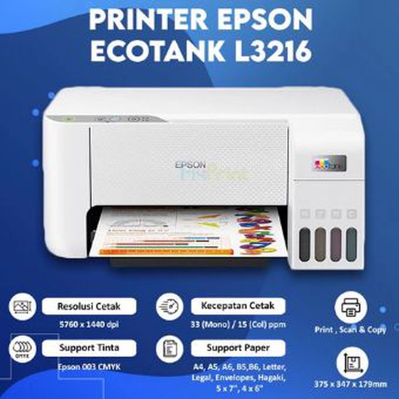 EPSON L3216 ALL IN ONE INKTANK PRINTER (PRINT-SCAN-COPY)
