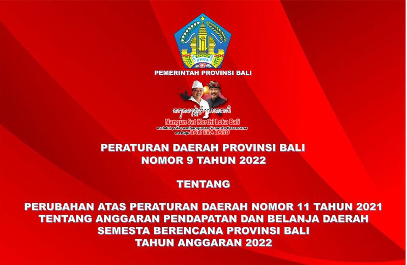 Buku Perda Perubahan APBD 2022