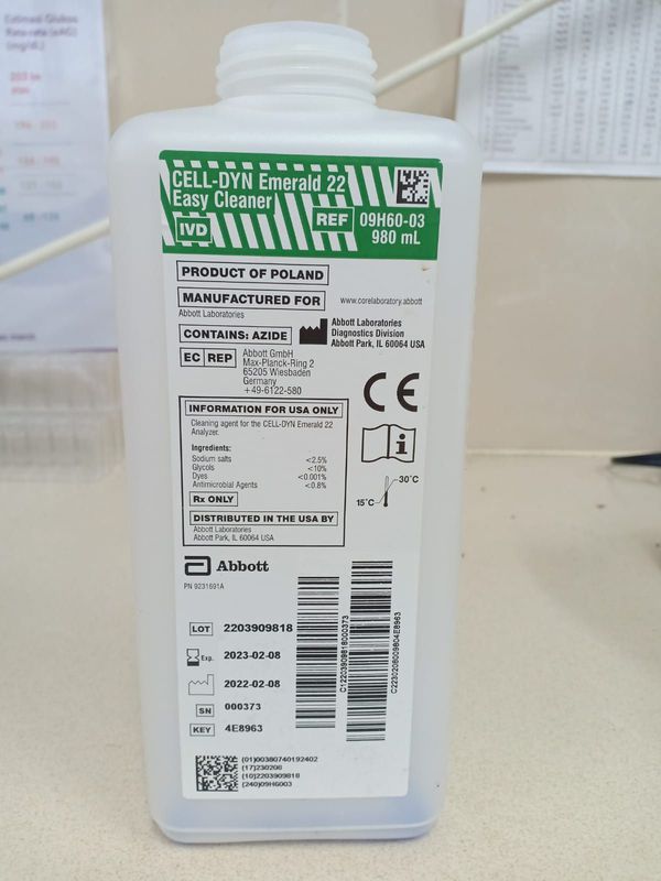 Cell Dyn Emerald Cleaner 22