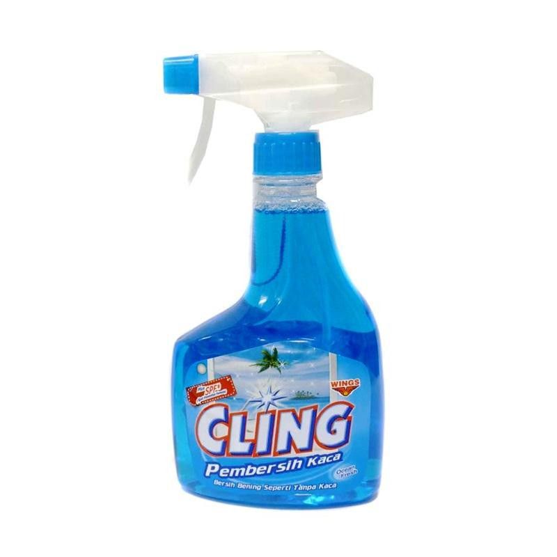 CLING Pembersih Kaca - Biru [440 mL/ Pump]