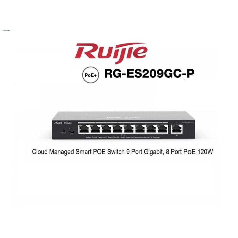 RG-ES209GC-P 9-Port Gigabit Smart POE Switch