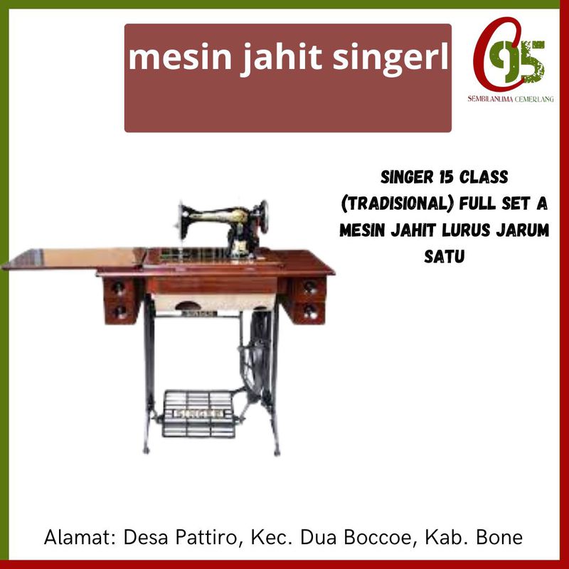 MESIN JAHIT SINGER HITAM SET