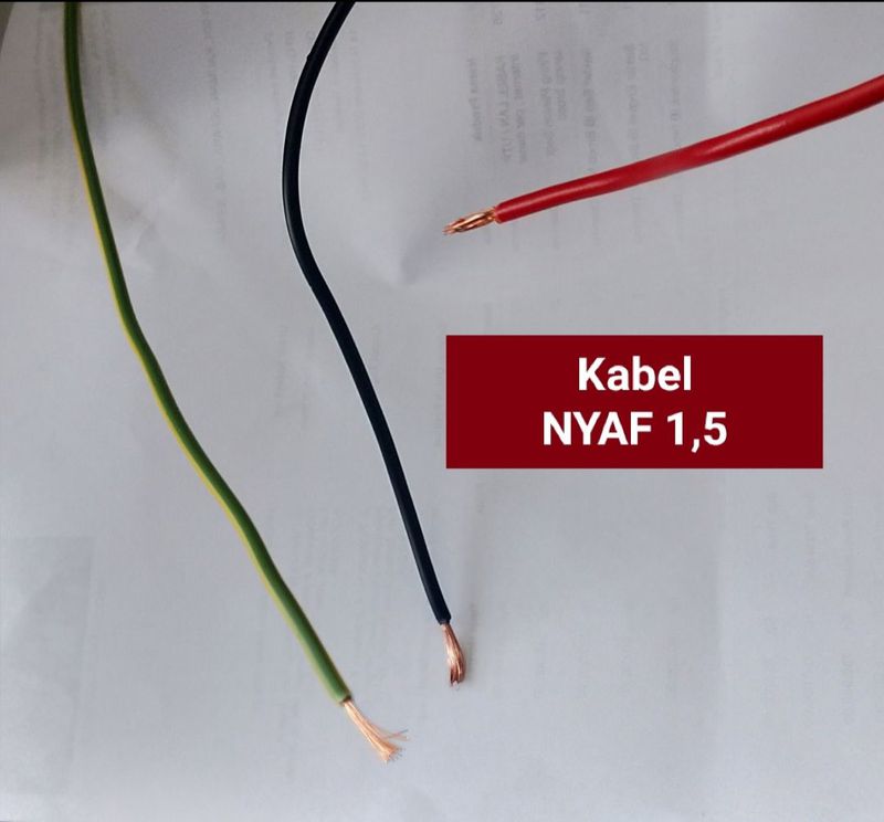 Kabel NYAF 1,5 HITAM per meter