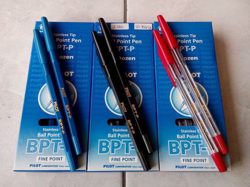 Pena Biasa BPT-P 0,77 mm - Hitam