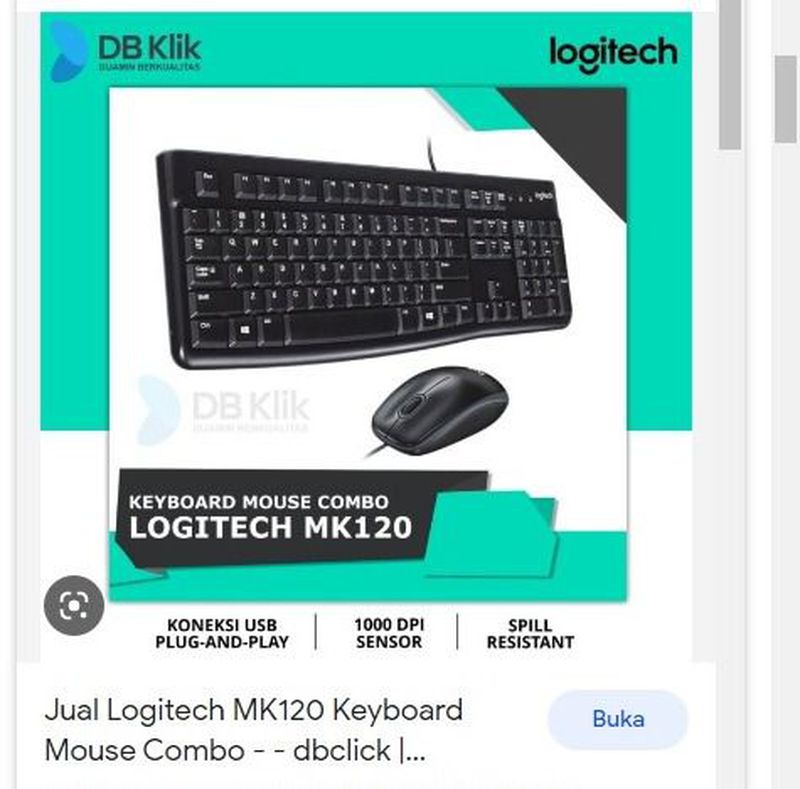 Keyboard Logitech MK120