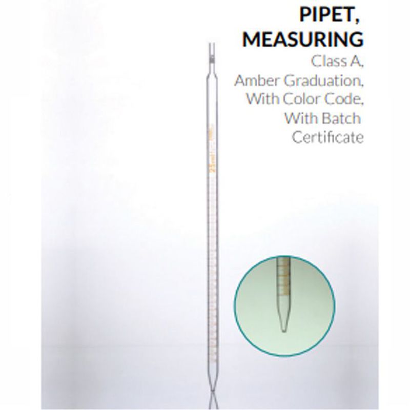 Measuring Pipette Mohr Type Class A 5 ml Color Code