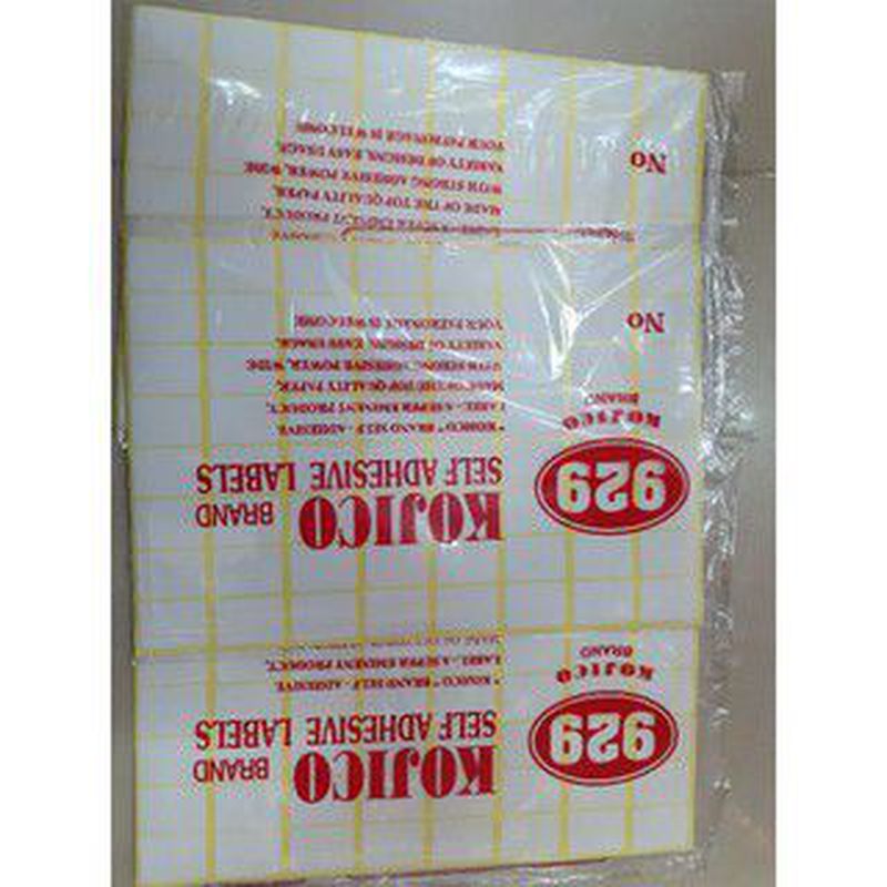 Kertas Sticker Label 123