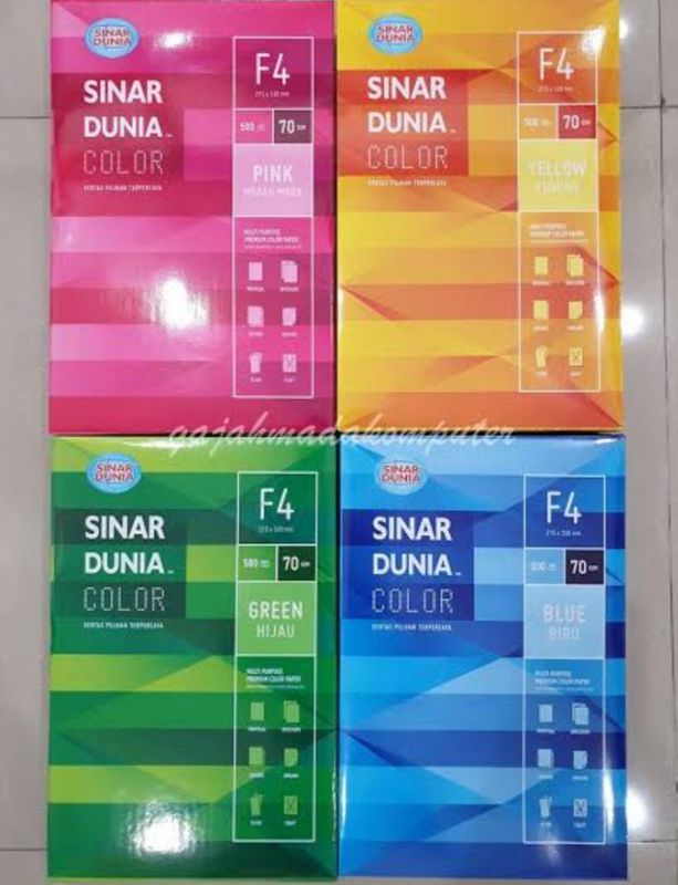 kertas f4 warna