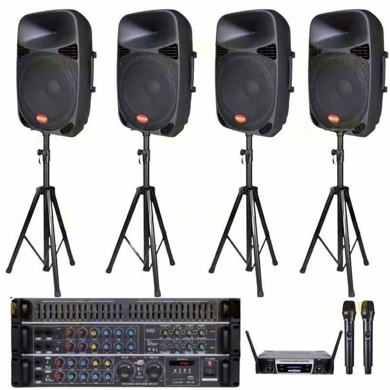 Paket Sound system Baretone 15 inch 4 Speaker Original Outdoor