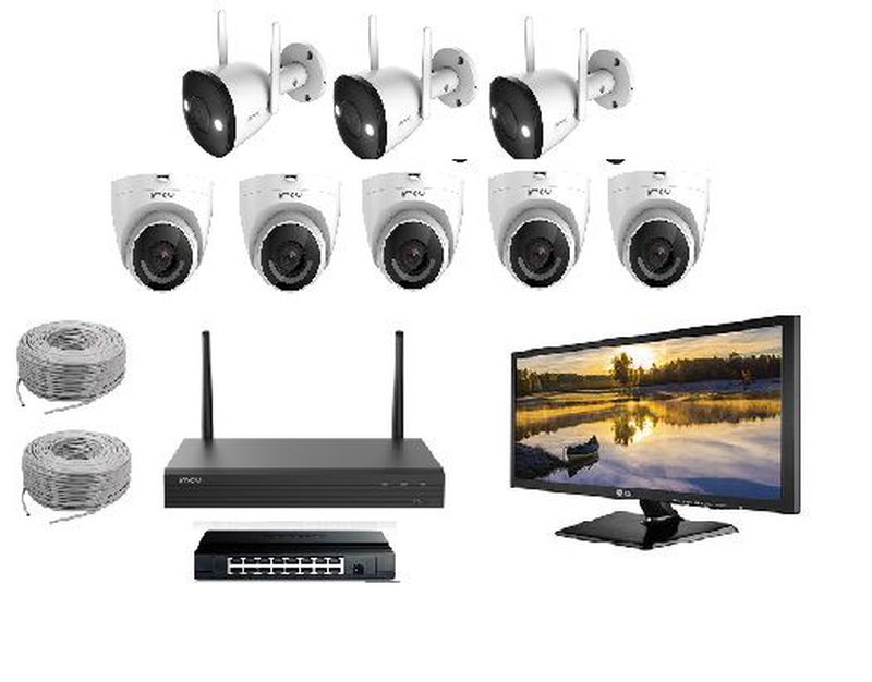 Paket CCTV IP cam Wifi IMOU 8 Camera