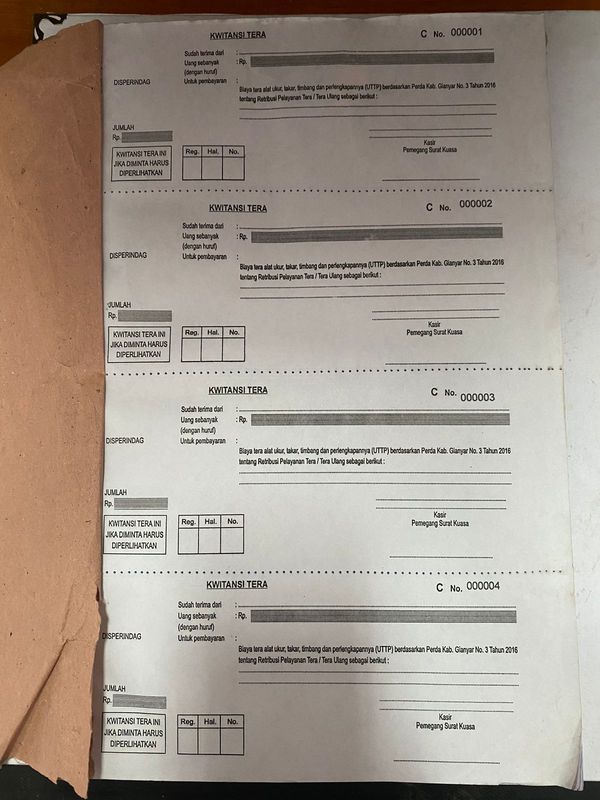 Cetak Kwitansi Umum HVS 1/2 Folio 100 Lbr