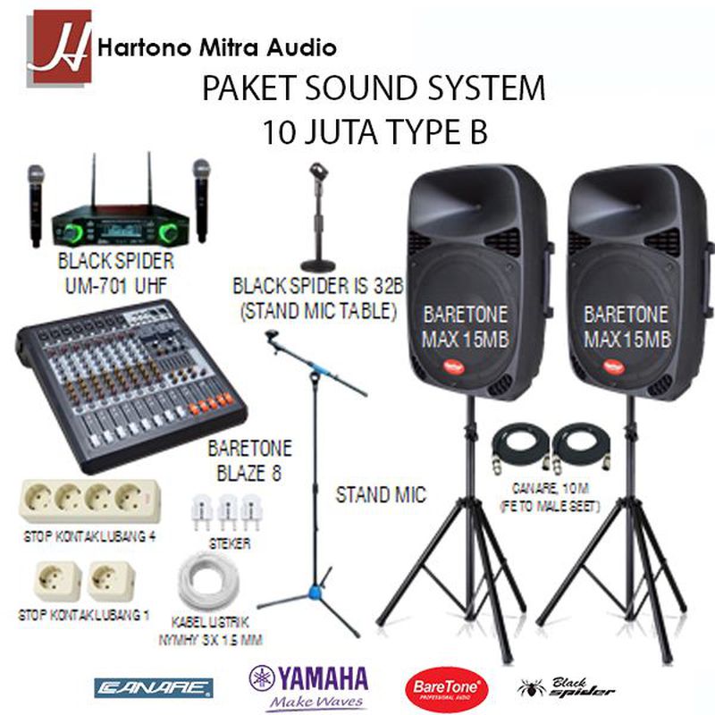 PAKET SOUND SYSTEM 10 JUTA TYPE B