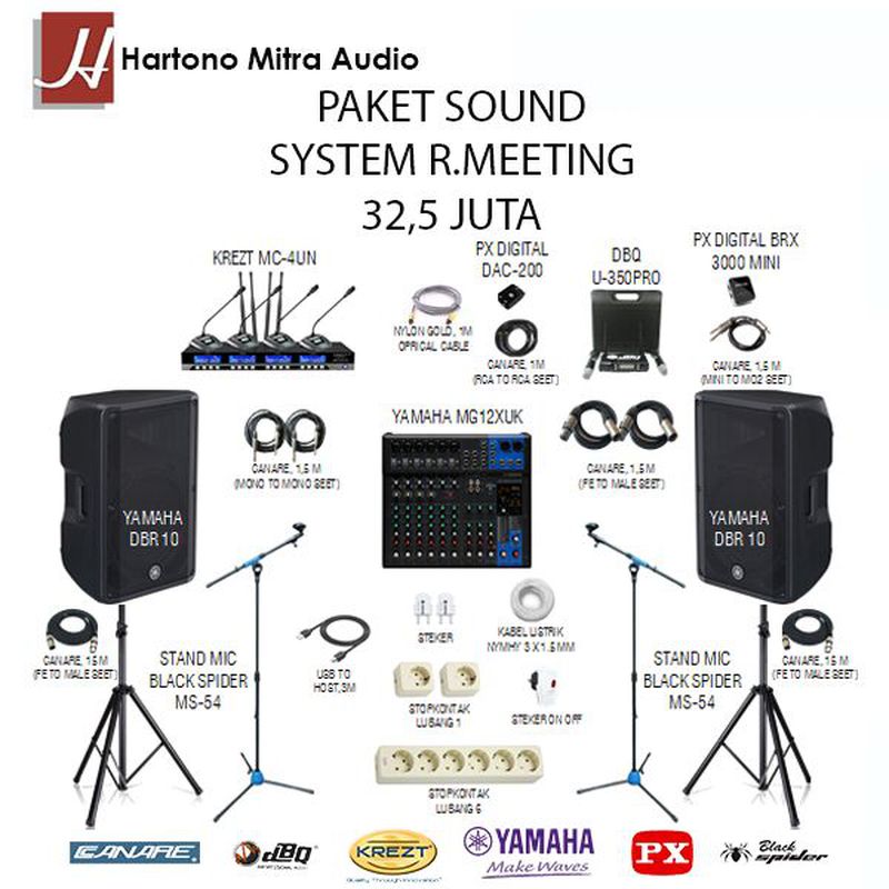 PAKET SOUND SYSTEM RUANG MEETING 32.5 JUTA