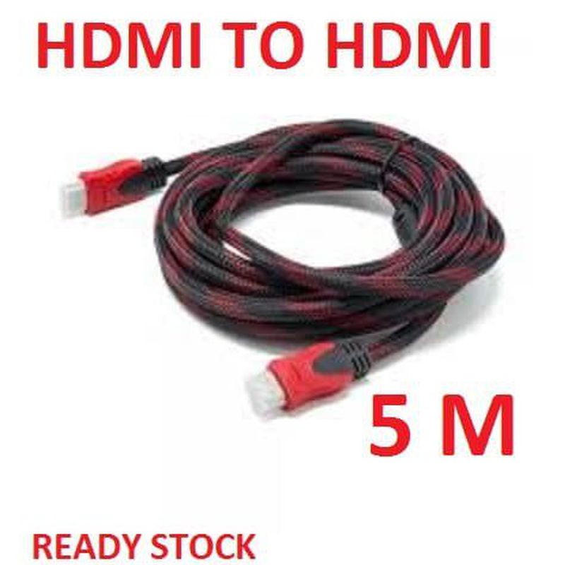 Cable HDMI 5 Meter 1080P Jaring HIgh Quality