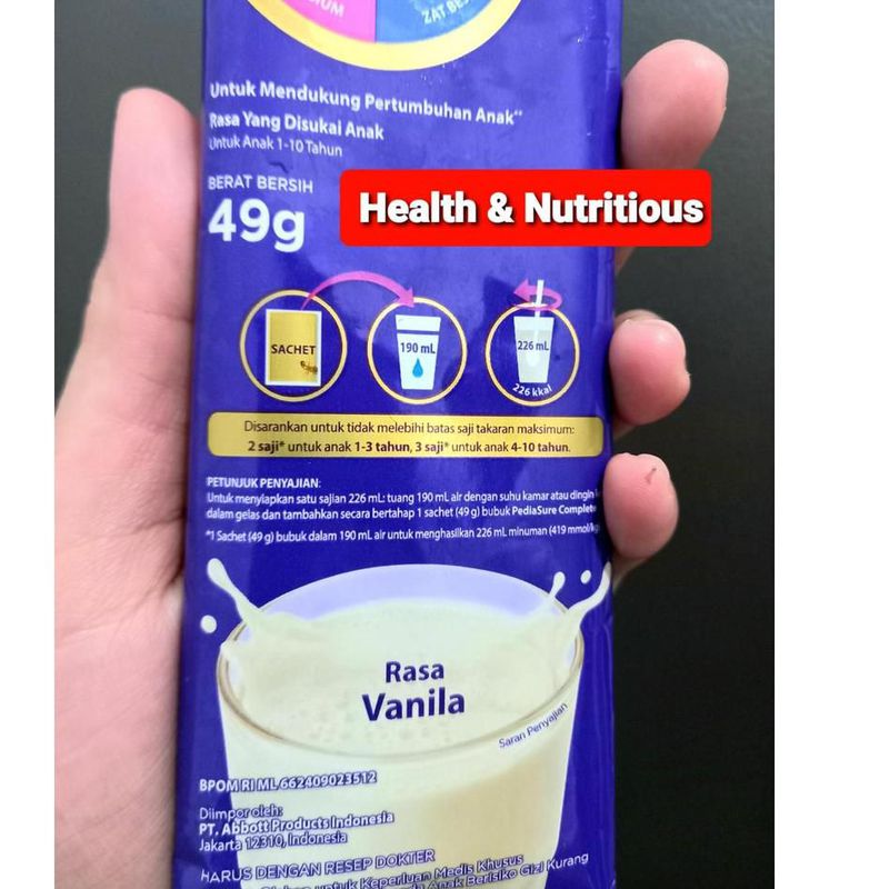 Susu Pediasure sachet 49G