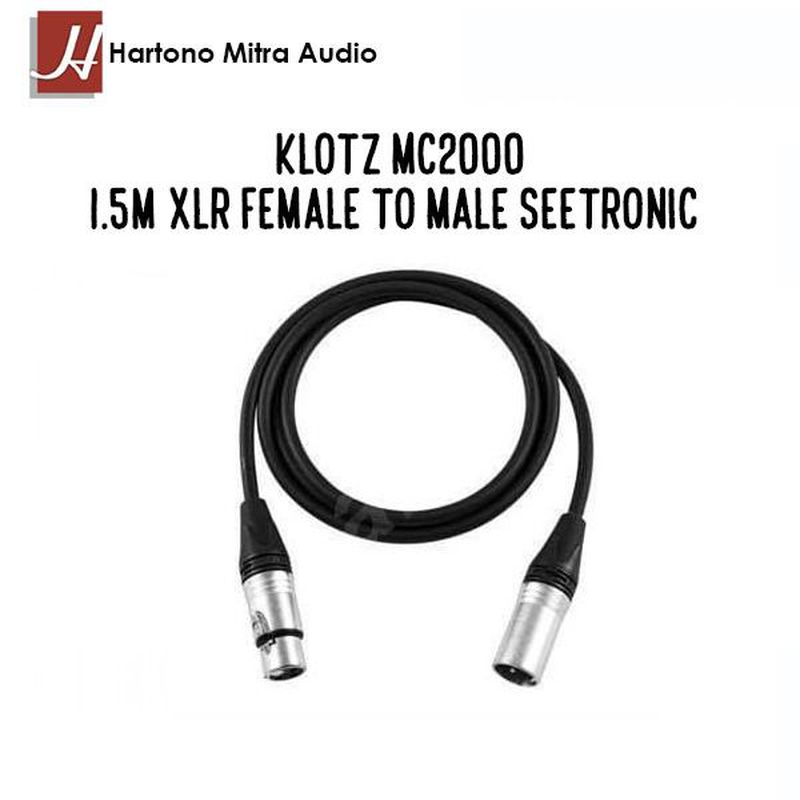 KLOTZ MC2000, 1.5M FEMALE TO MALE SEETRONIC