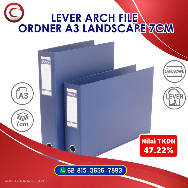 Lever Arch File / Ordner A3 Landscape 7cm